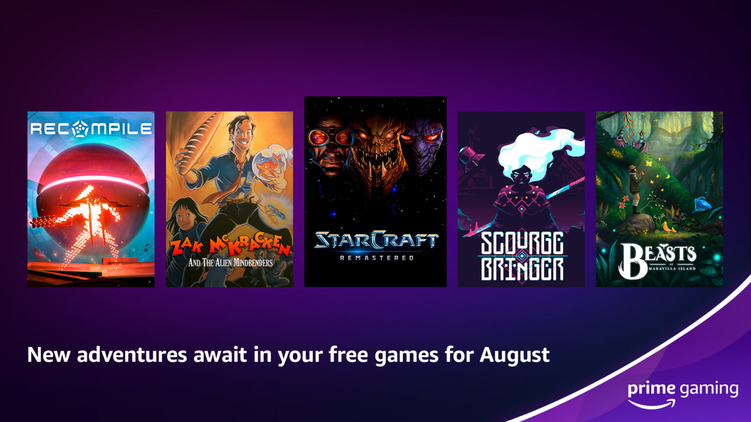 Prime Gaming adds Starcraft and Zak McKracken to August games lineup ...